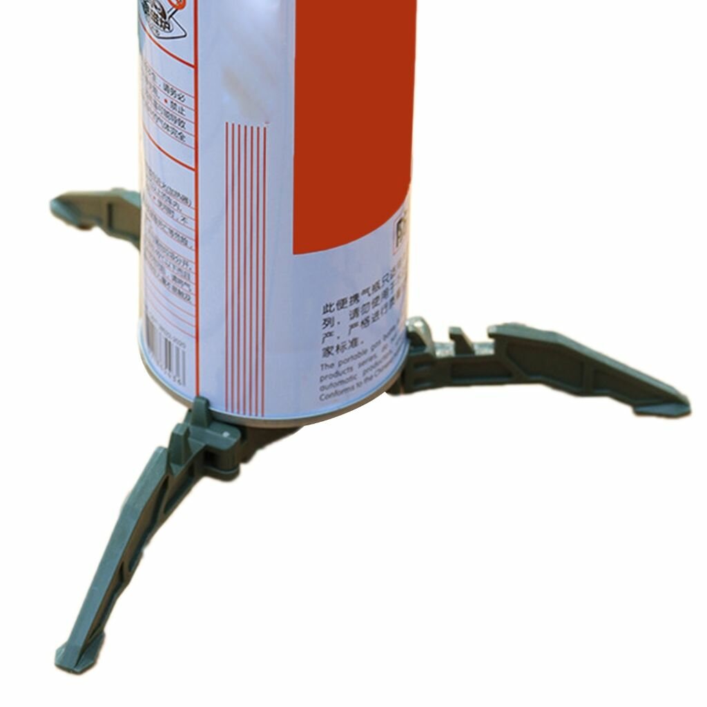 Набор столовых приборов походный, Складная треугольная подставка для газовой плиты - армейский зеленый