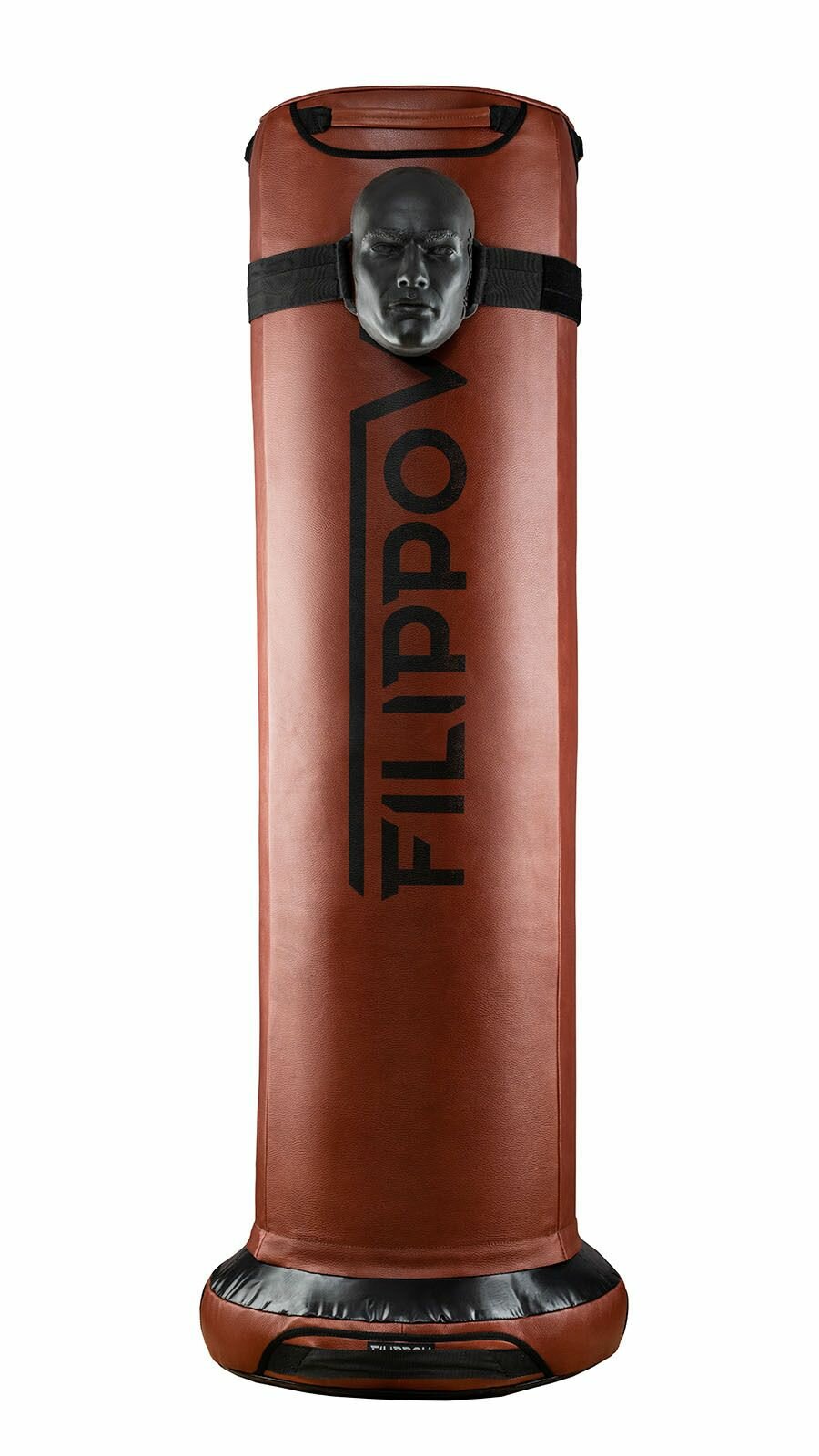 Напольный боксерский мешок FILIPPOV кожа, 180см/45см/95кг, коричневый