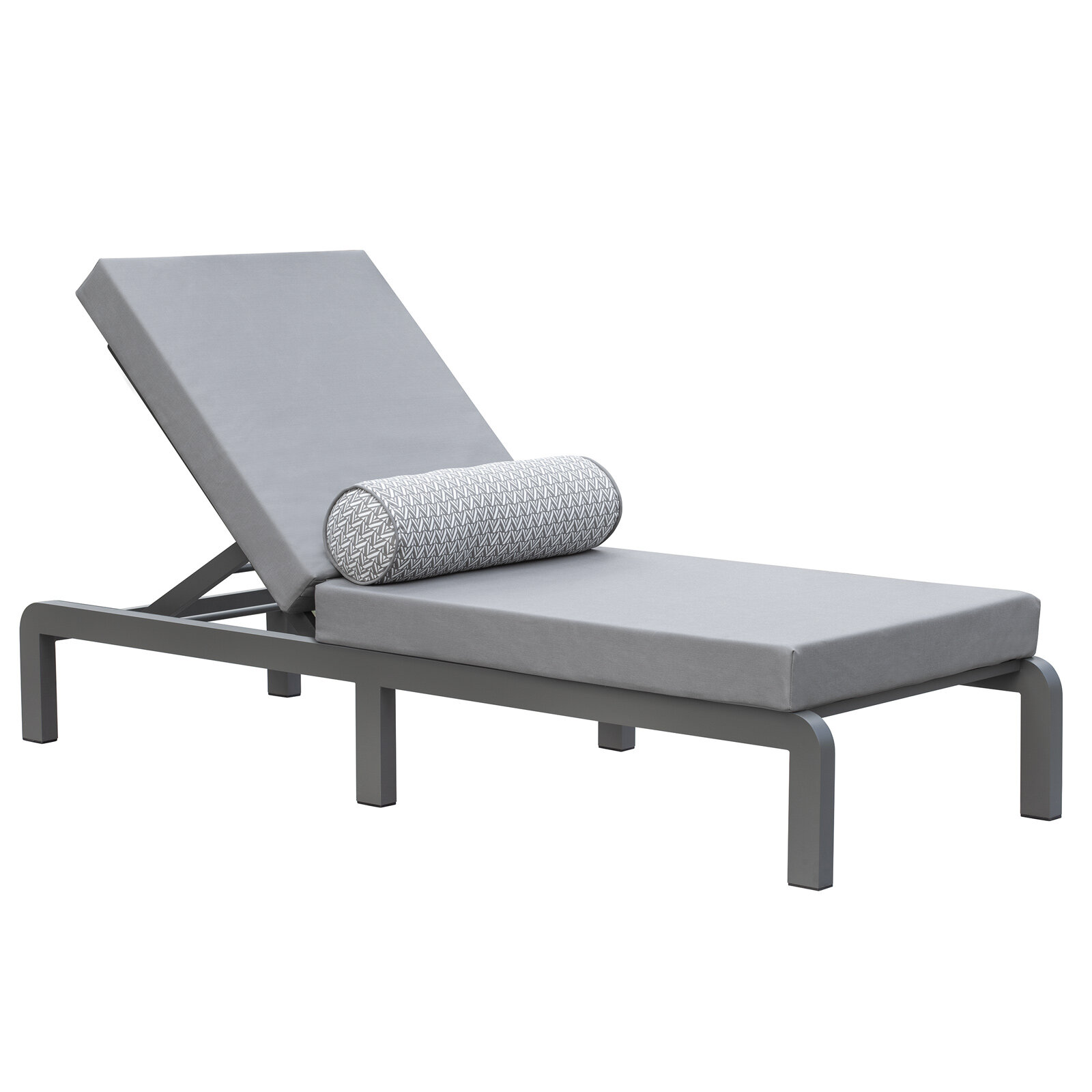 Шезлонг для бассейна, каркас алюминий, водонепроницаемая ткань Stone, 1900*7008370, AMALFI