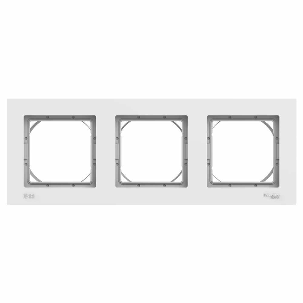 Рамка Schneider Electric Атлас Дизайн AQUA 3 пост IP44 белый