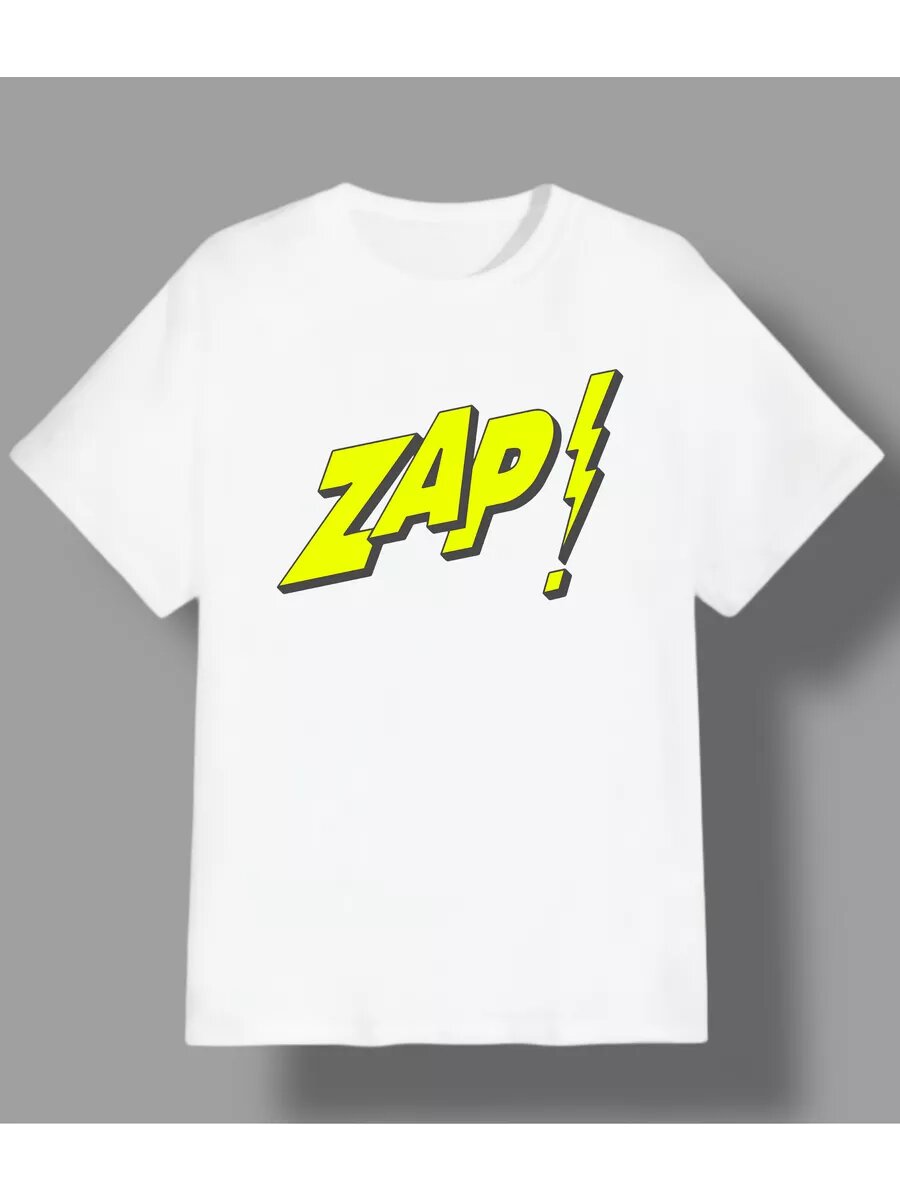 Футболка надпись zap