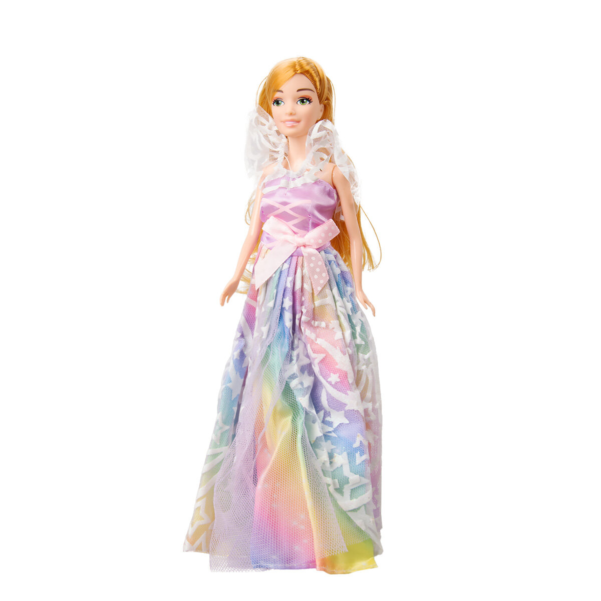 Кукла TONG DE YL004-47, пластик, высота 29 см, розовая, от 3 лет