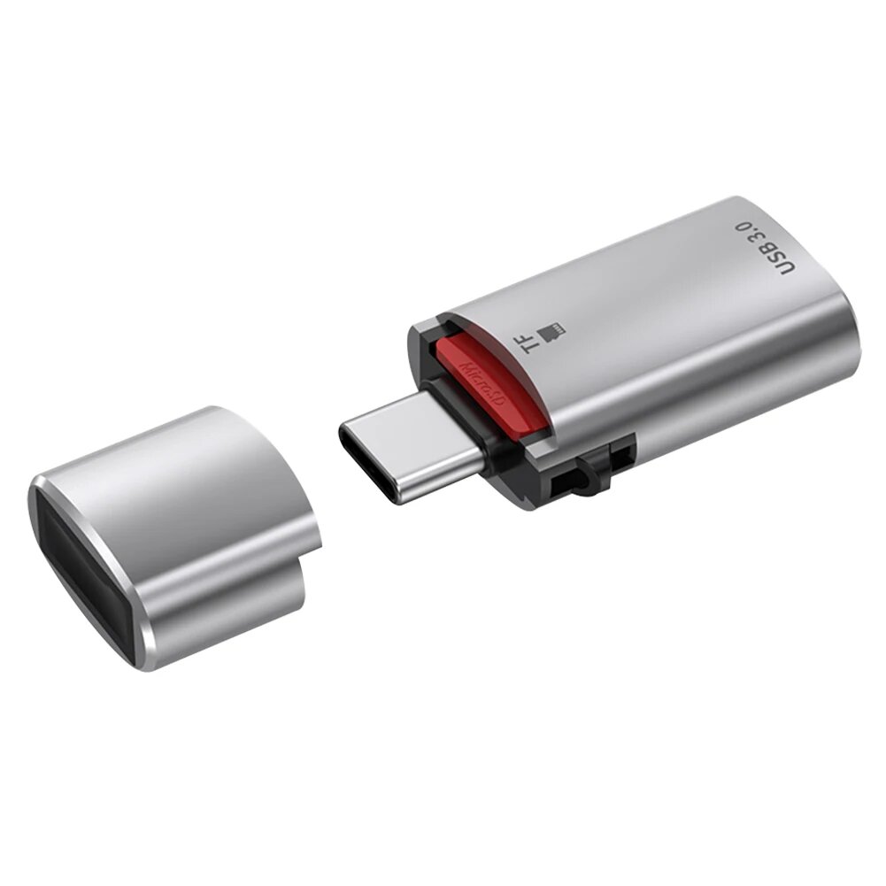 Конвертер 2-в-1 Type-C в USB 3.0 OTG, скорость 5 Гбит/с, TF-карта, устройство чтения карт памяти USB-накопителя Type-C в USB-разъем адаптера