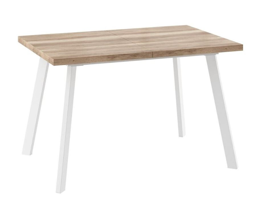 Стол раздвижной BORG-120 (120/160х80, Дуб каньон/Белый)