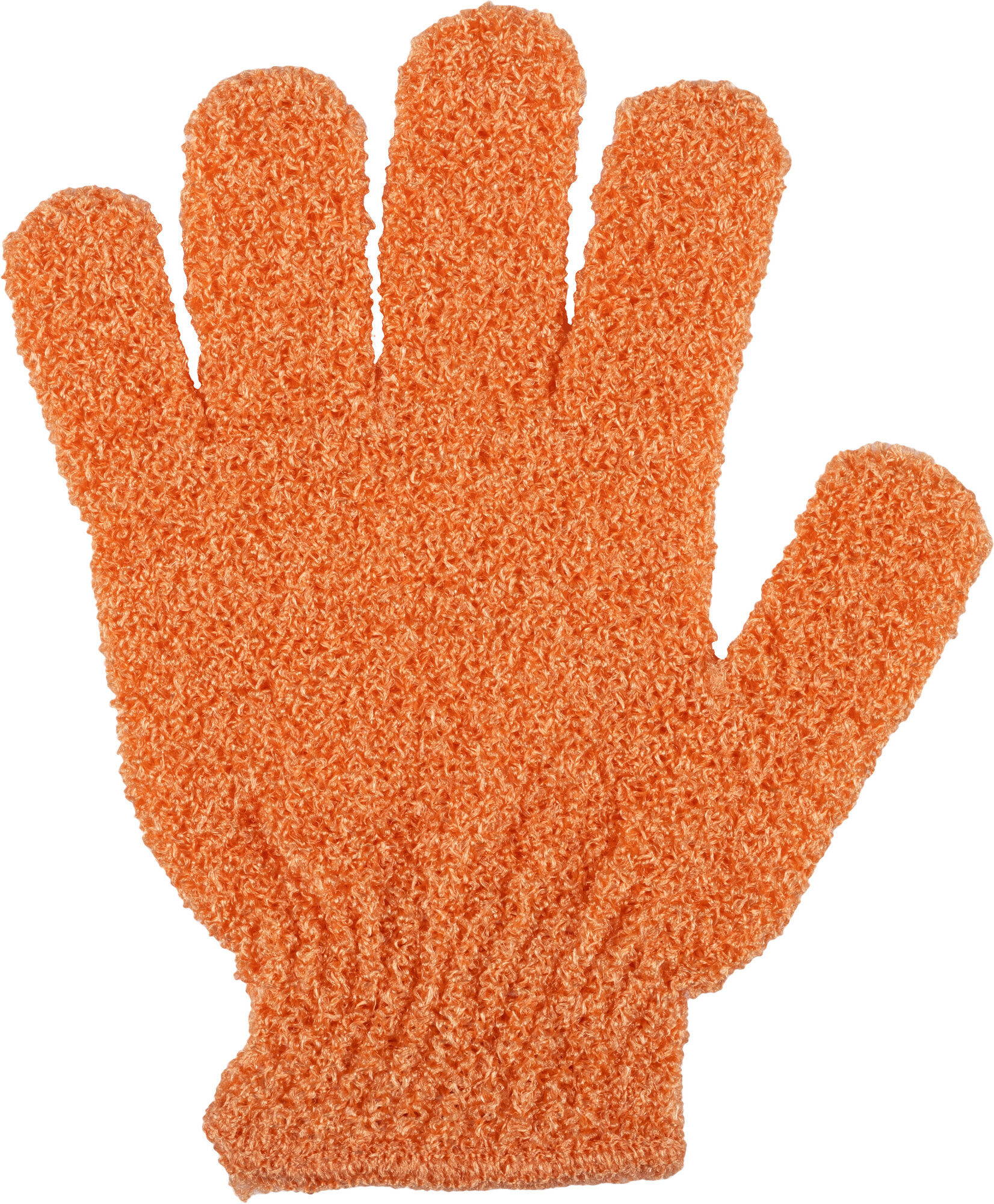 Перчатка - мочалка для тела (массажная рукавичка для ванной) "Рыжий Кот", 17 х 15 см