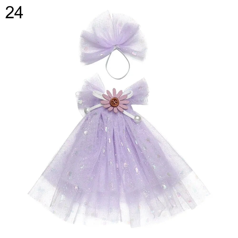 Одежда для куклы 16 см, милое платье принцессы для шарнирных кукол 1/8, топы, футболки, толстовки, джинсы, брюки, костюм, кружевной вязаный свитер, юбка, игрушка в подарок