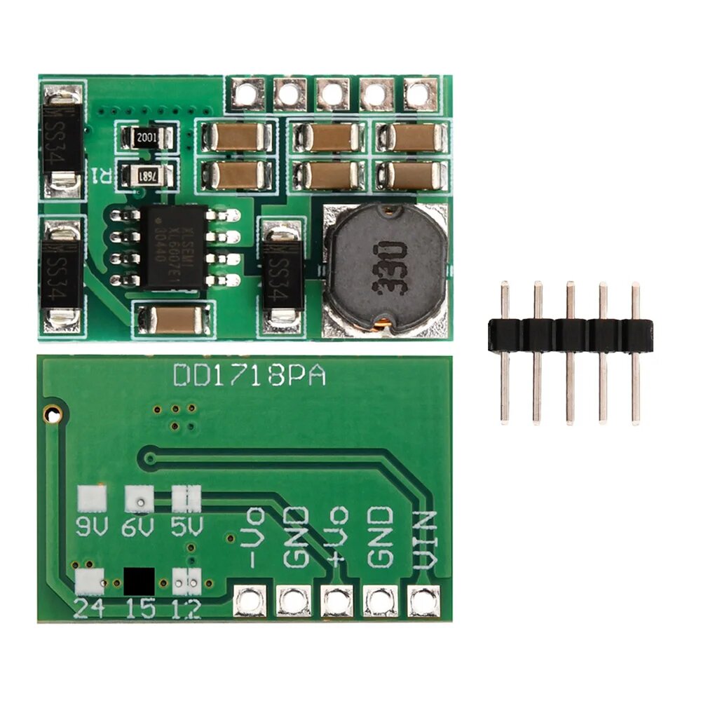 Повышающий преобразователь DC 3-18V в ±5V/6V/9V/12V/15V/24V, Цвет: 1