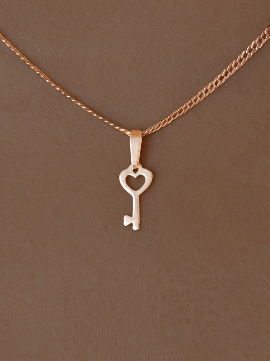 Подвеска, серебро, 925 проба, золочение