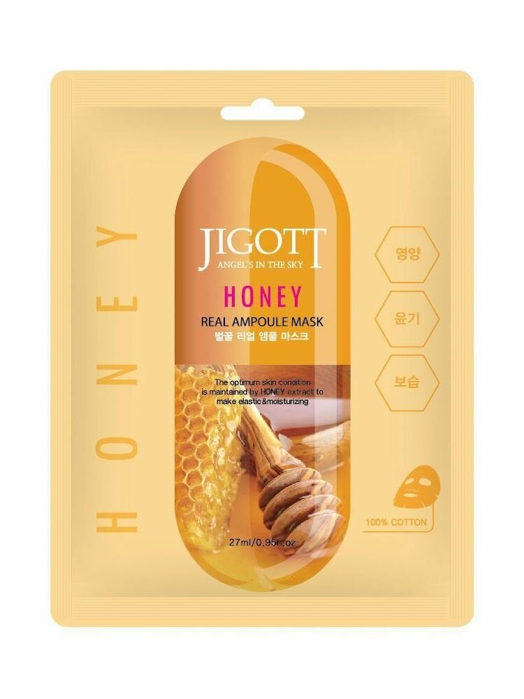 Jigott, Тканевая маска для лица МЕД, 1 шт*27 мл