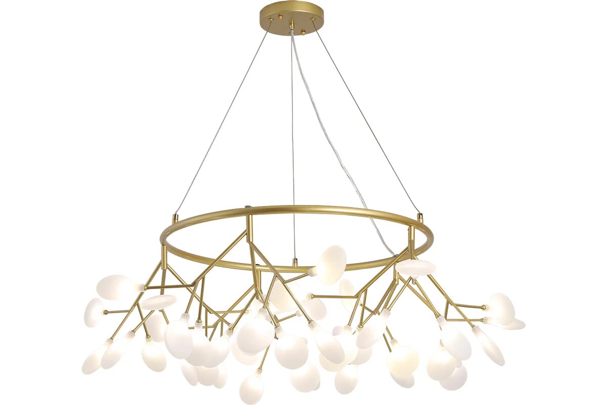 Подвесная люстра ARTE LAMP candy золотой/белый IP20 A7272SP-45GO