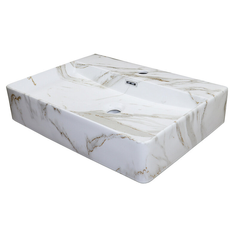 Раковина Azario Vision 60x55,5 AZ-2173-M845 светлый мрамор