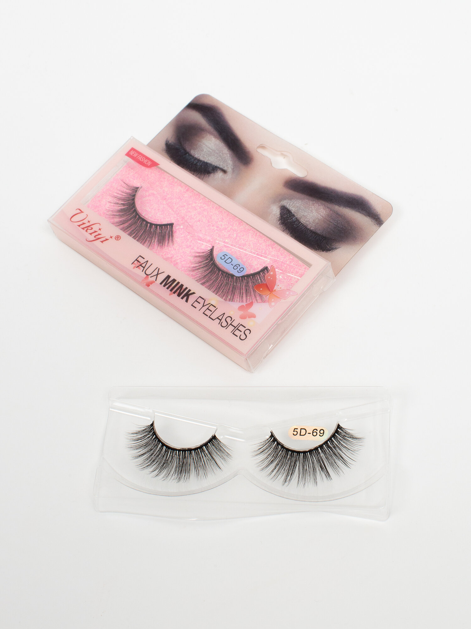 Ресницы накладные Eyelashes Professional 5D-69, с 3D стерео динамичной печатью