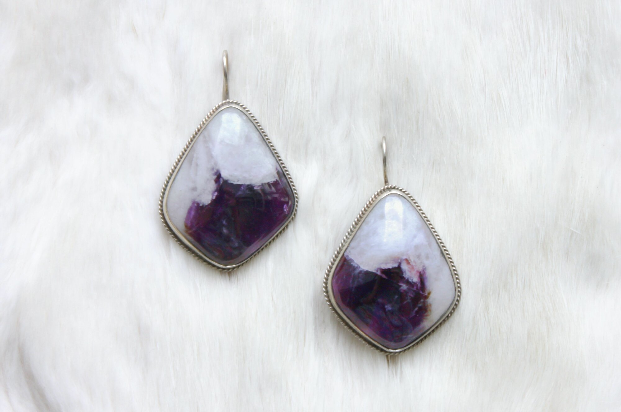 Серьги, аметист