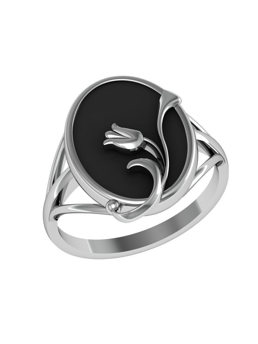 Кольцо, серебро, 925 проба, стекло