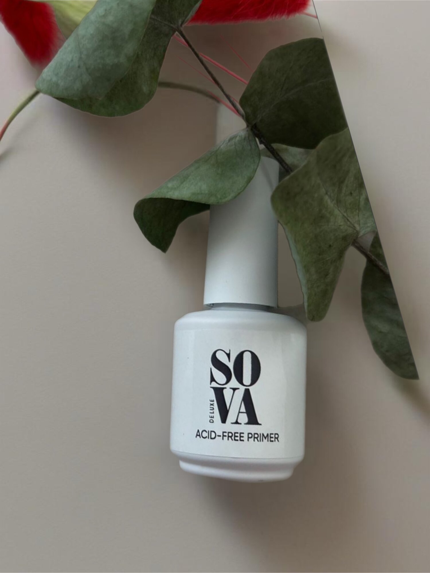 Праймер для ногтей Sova De Luxe, бескислотный, прозрачный, 15 мл