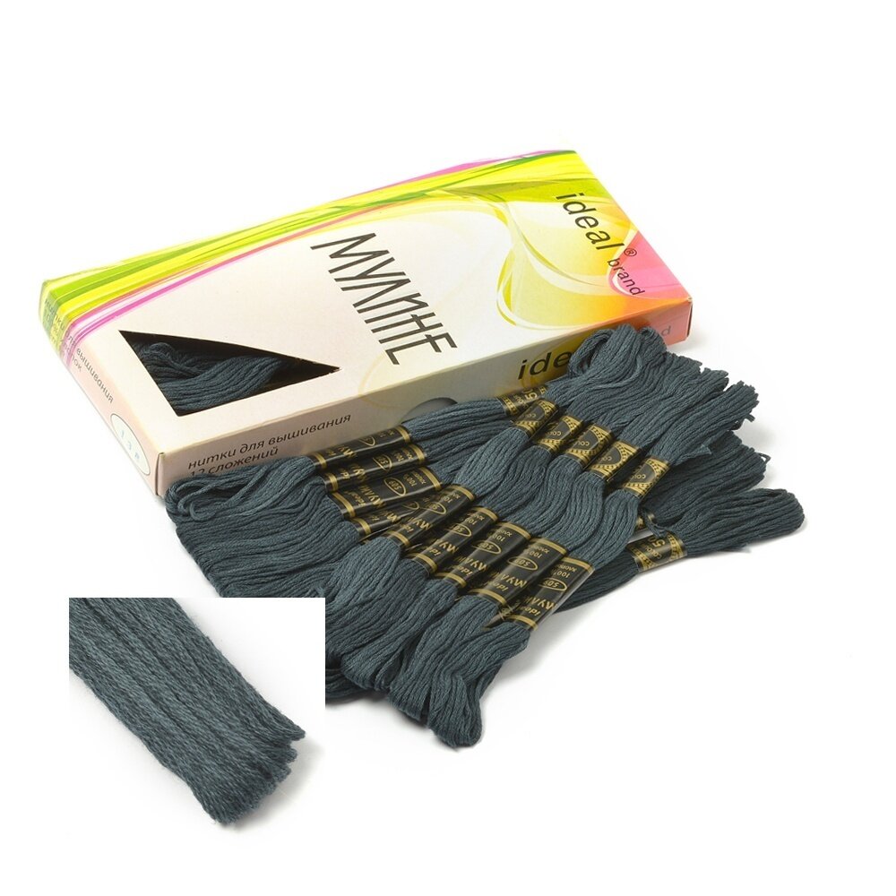 Нитки мулине IDEAL 100% хлопок, 24х8 м, цвет 509 (МУЛ. ТВ. IDEAL.509)