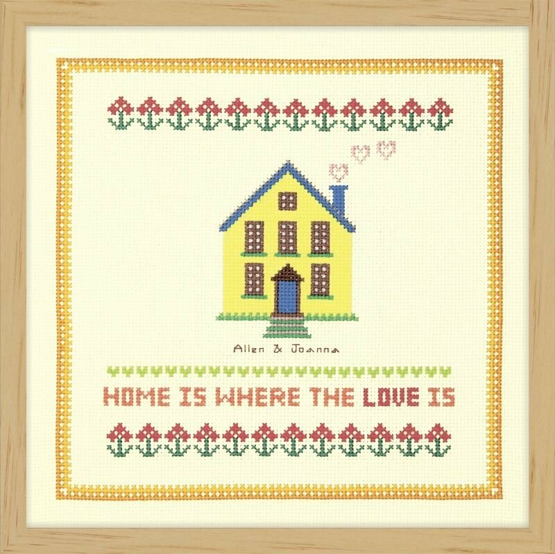 Набор для вышивания крестом Xiu Crafts Желтая мансарда, 25х25 см (ND. XC.2870706)