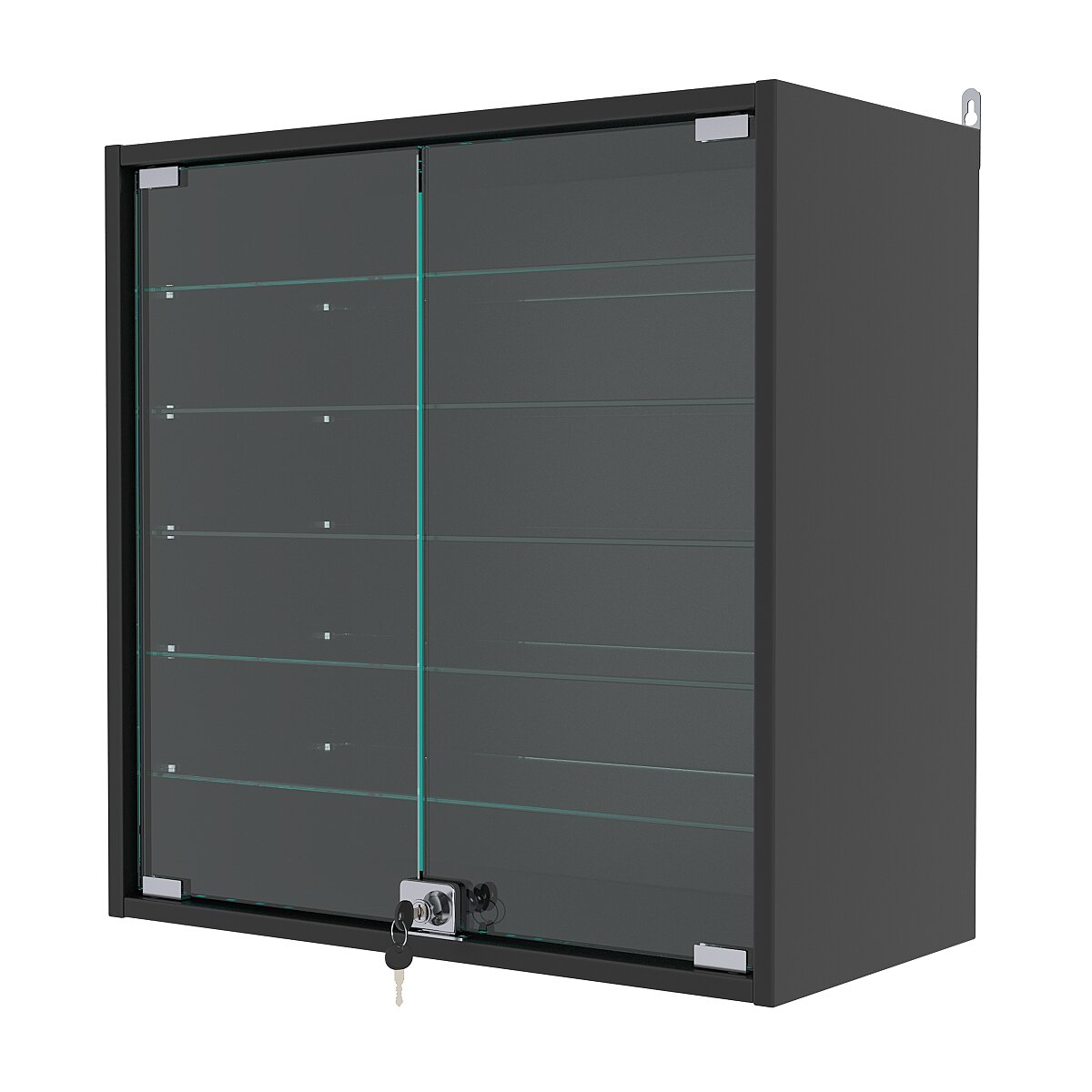 Витрина настенная №1-5АГ, Черный. Производитель товара - компания Westcom.