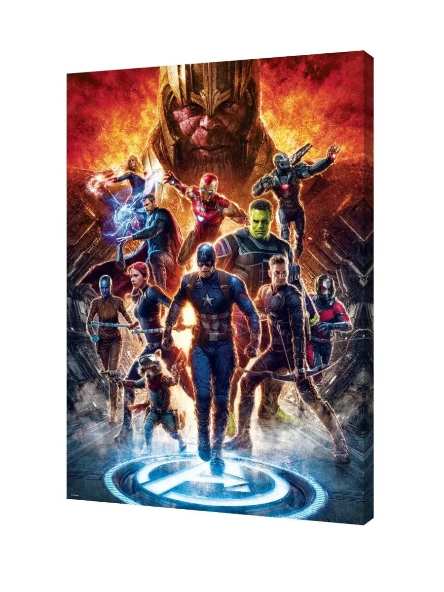 Картина на холсте 50х70 см. Marvel