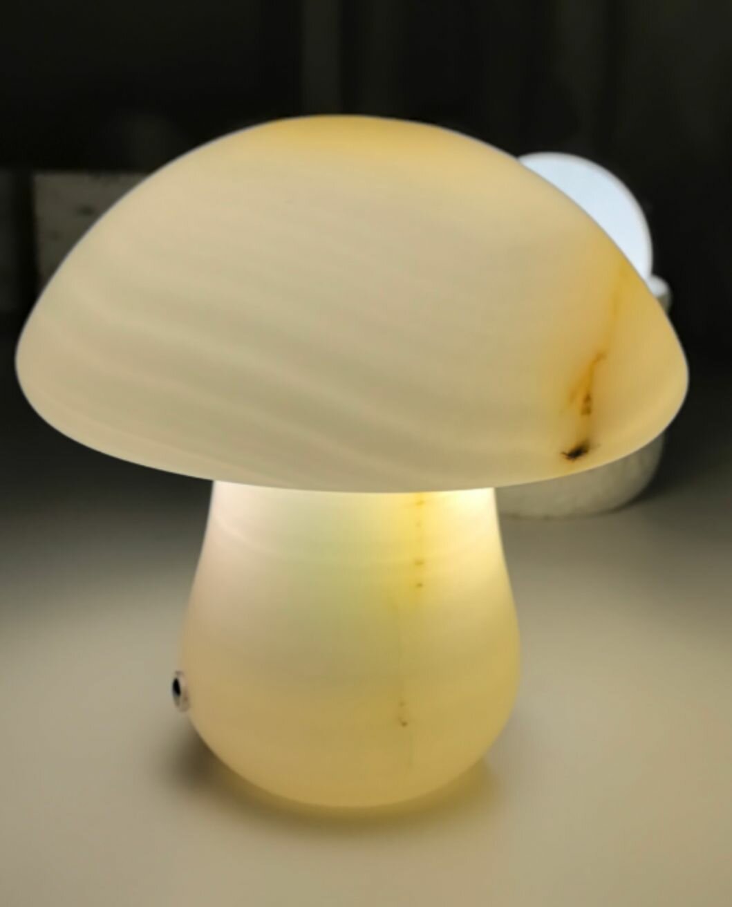 Лампа настольная "Pure Natural Marble", мрамор, диммируемая, сенсорное управление