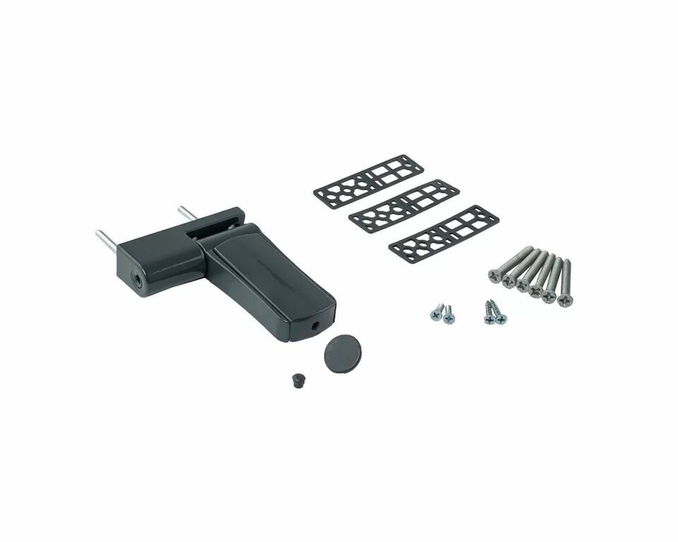 Петля дверная регулируемая Elementis 3-D 105 мм (14-19,5 мм) на 120 кг, антрацит RAL7016