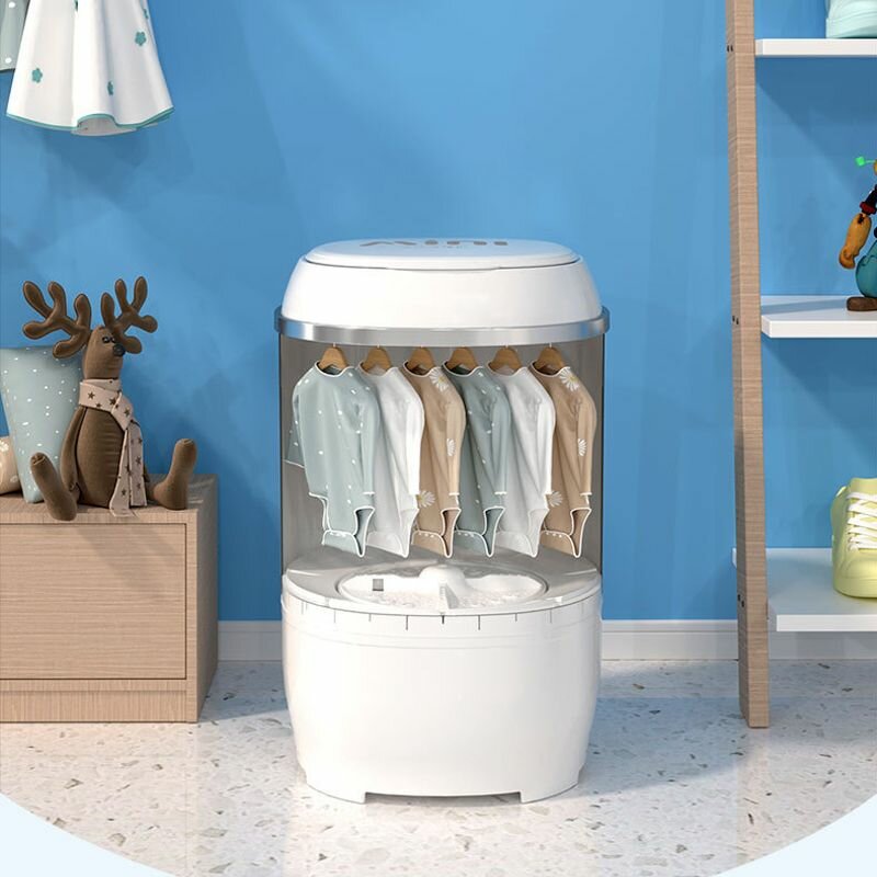 Мини стиральная машинка, стиральная машина малютка с отжимом,4,5 кг, белый