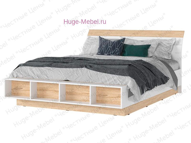 Кровать 160х200 "Санса КР-02" Huge Mebel . Ширина 1640 Высота 2315. Кровати