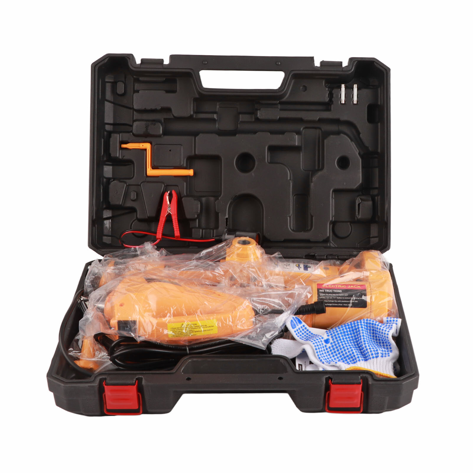 Электрический домкрат 3 тонны 12V для подъема авто с ударным гайковертом