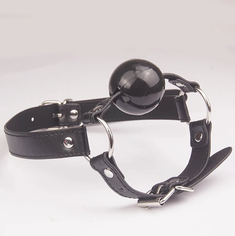 Кожаная упряжка для подбородка, силиконовый резиновый бондаж, кляп, фиксаторы для БДСМ, секс-игрушки для пар, игр для взрослых B Ball Gag