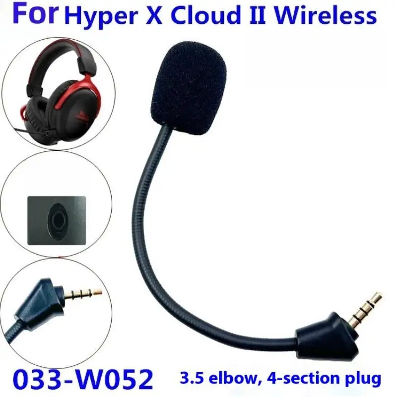 Микрофон для Kingston HyperX Cloud 2 II X Core A4