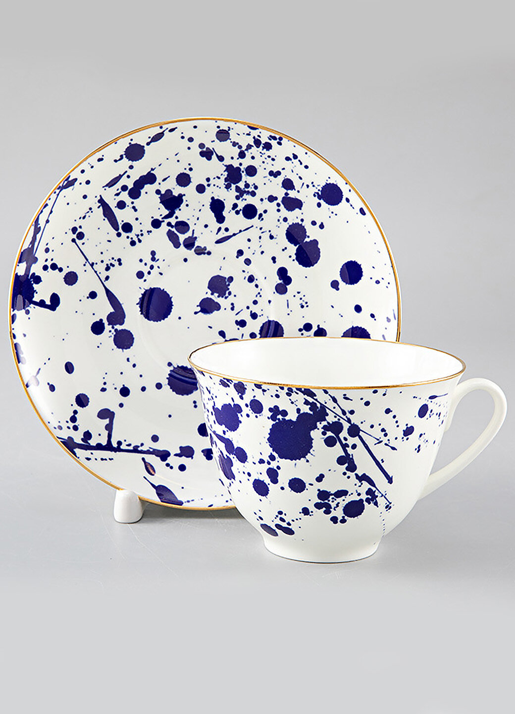 Чайная пара "Splash" форма Весенняя, коллекция Настроение, Императорский фарфоровый завод, 250 мл