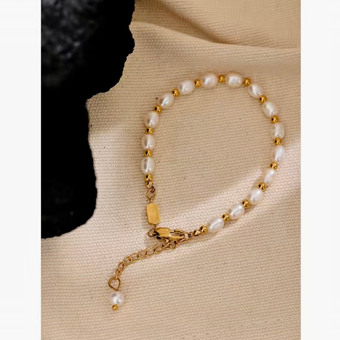 Браслет-цепочка SORONA, жемчуг пресноводный культивированный, жемчуг пресноводный, жемчуг культивированный