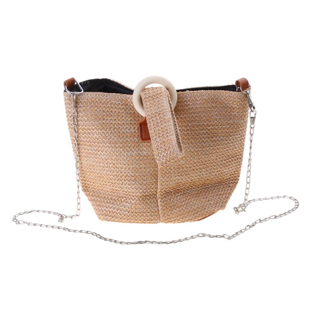 Соломенная Вязаная Крючком Сумка-Тоут Повседневная Одежда Женская Ручная Сумка Для Вечерней Вечеринки