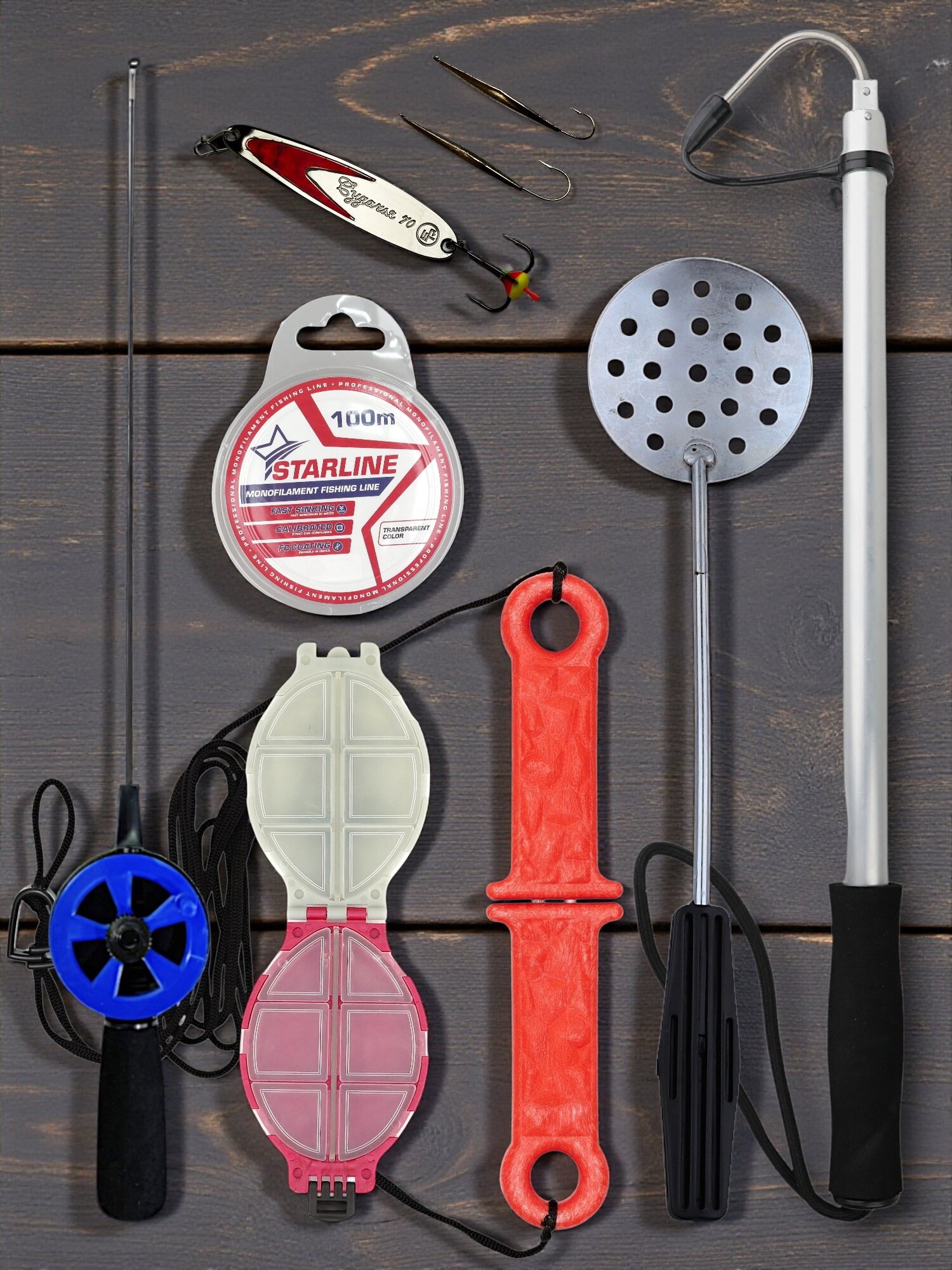 Набор рыболовный MySled Ледовый фундамент для зимней рыбалки на судака, щуку