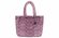 Сумка Coach, фактура тиснение, фиолетовый