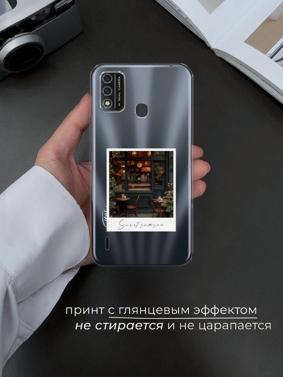 Силиконовый чехол на Itel A48 / Ител А48 с принтом Sweet season — фото 1