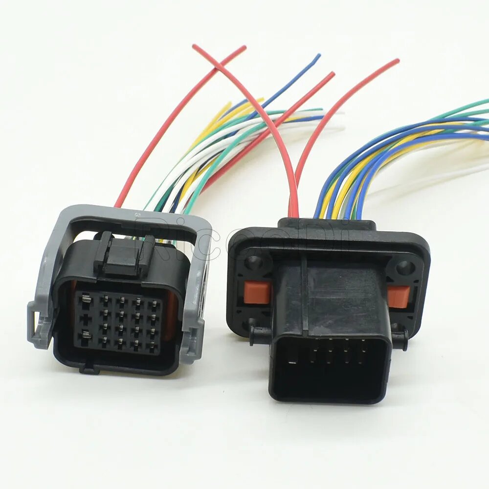 RiccoDi Автомобильный водонепроницаемый разъем 16/19/26/33 пин 19pin male female