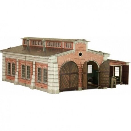 Сборная модель УмБум "Паровозное депо"