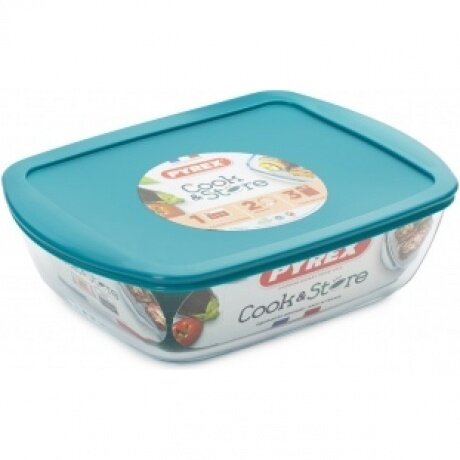 Блюдо для запекания и выпечки с крышкой COOK&STORE 2.5л 28х20x8см прямоугольное PYREX 216P000/5045ST