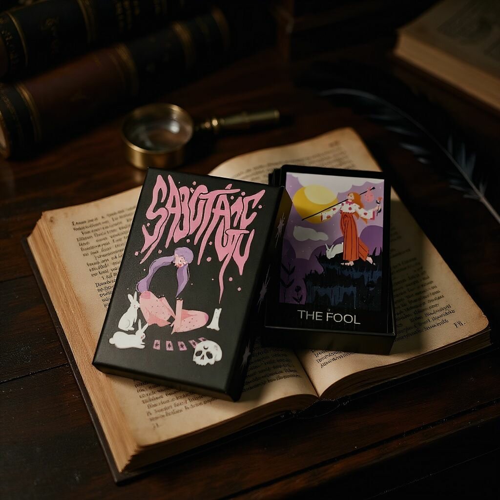 Карты Таро "Таро Саботаж" (Sabotage Tarot), Waite-Smith ,12*7cm,78 страниц, Английская версия, Коробка с откидной крышкой/TL040