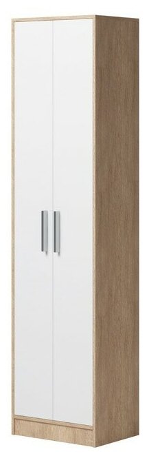 Шкаф «Энтер», 544×344×1900 мм, цвет дуб сонома/белый