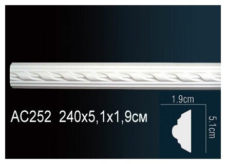 AC252 PERFECT молдинг полиуретановый декоративный