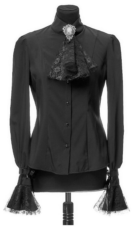 Блуза Викторианская (Цв: Черный Размер: 50)