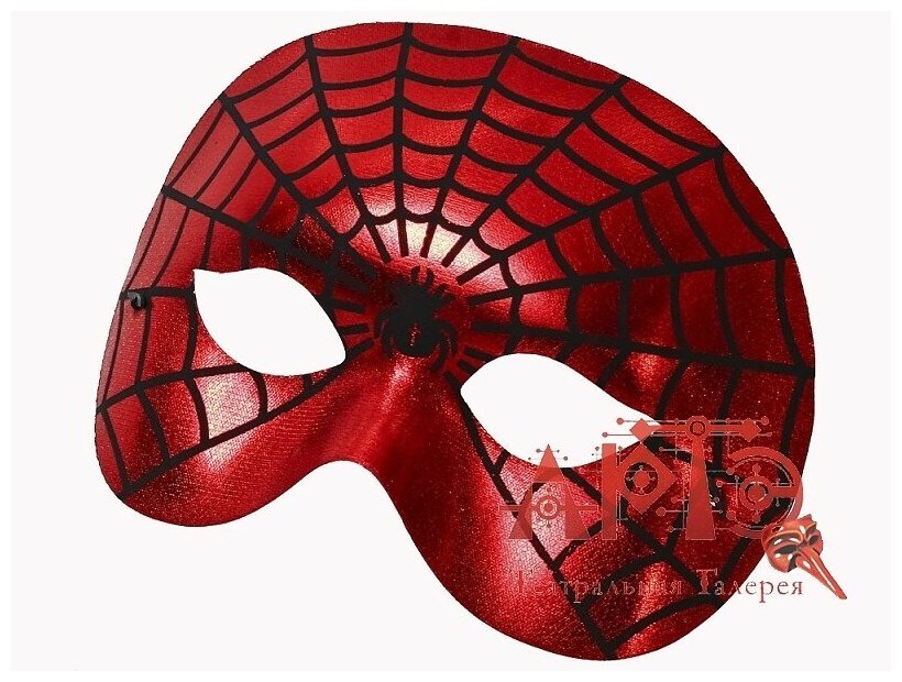 Полумаска "Паук" (Цв: Красный )