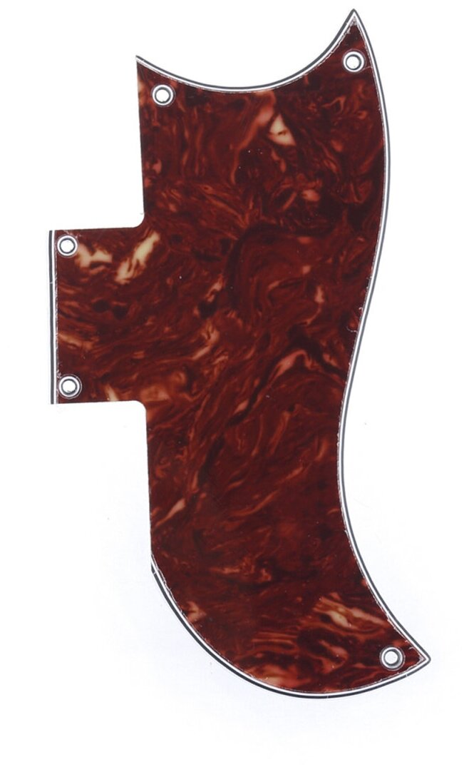 Пластиковая панель, трехслойная, Gibson SG USA, Musiclily MX1398BT, винтажный черепаховый