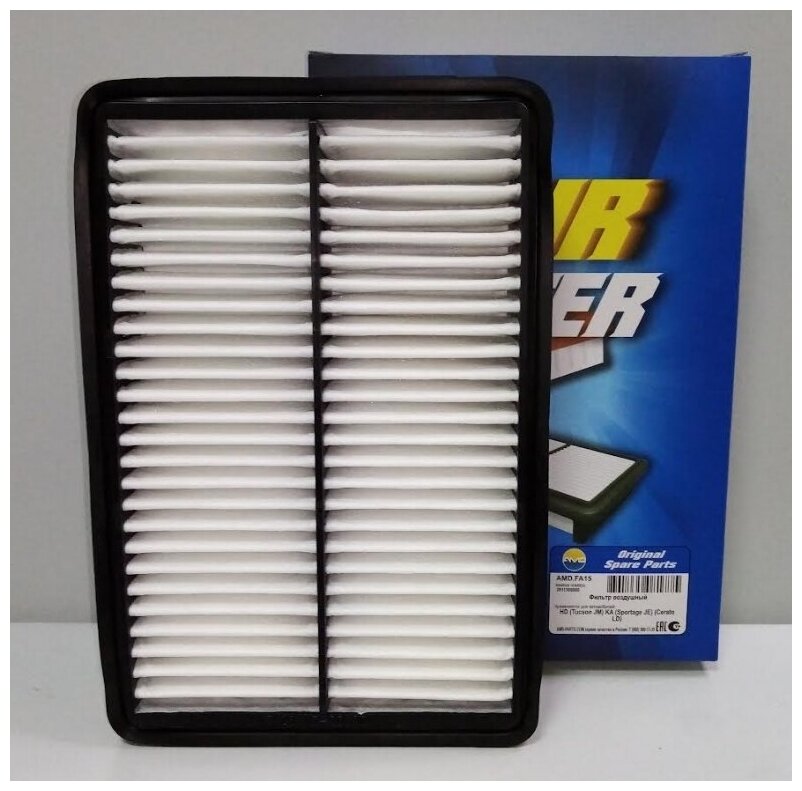 Фильтр воздушный двигателя Киа Спортейдж 2004-2010, Хендай Тусан 2004-2010 / арт. AMDFA15 / бренд AMD / OEM 2811308000