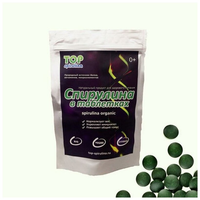 Спирулина TOP Spirulina, в таблетках 500 г