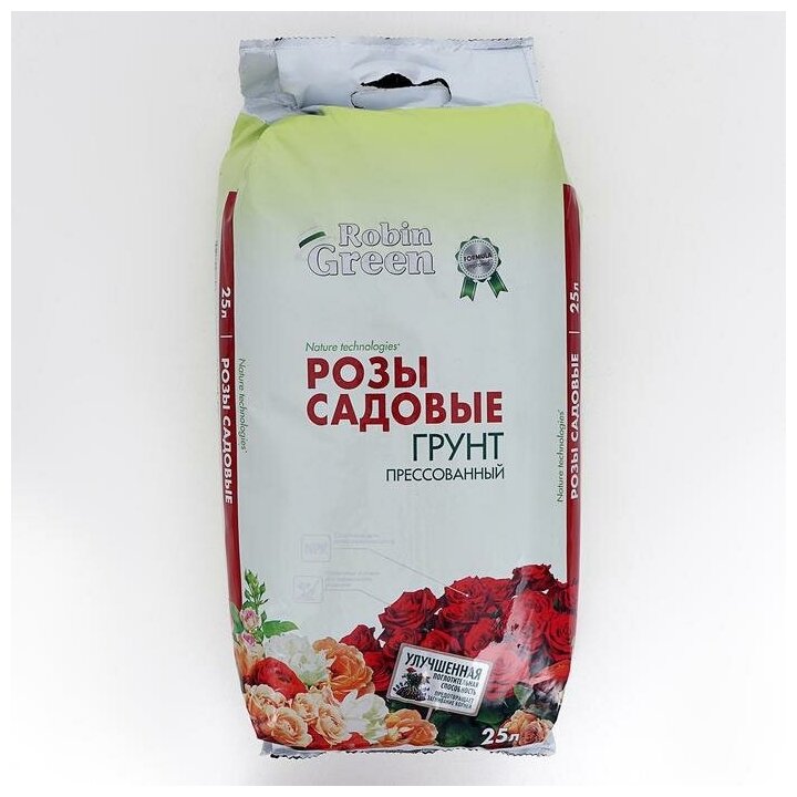 Грунт прессованный для садовых роз «Робин Грин», 25 л