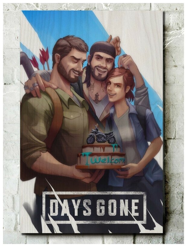 Картина интерьерная на дереве игра Days Gone - 9553