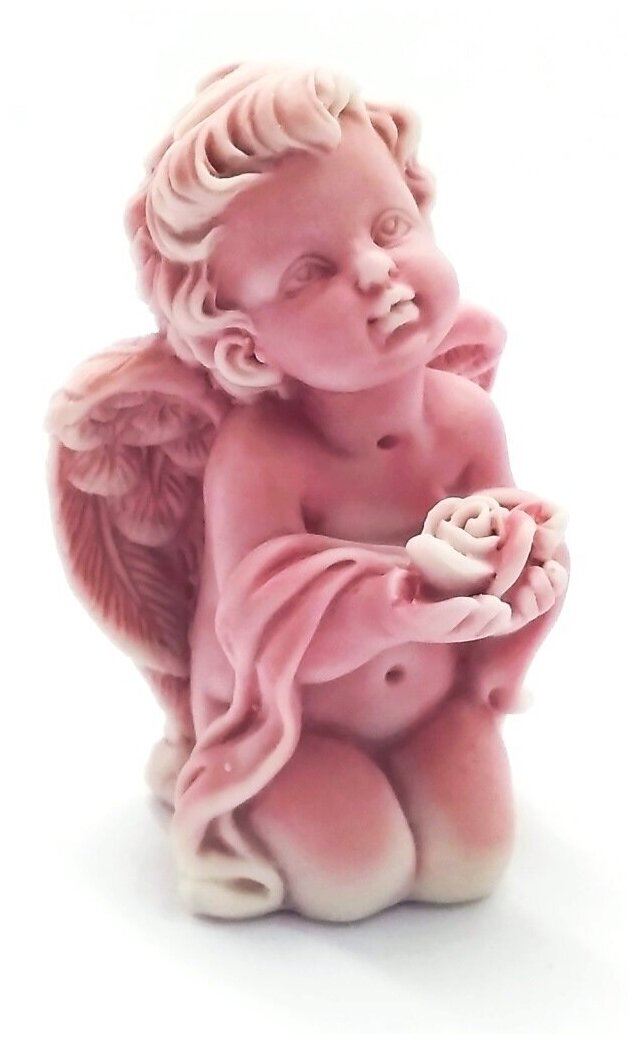 Статуэтка фигурка Ангел 6,5см Ангелочек мрамор для интерьера, сувениры и подарки, декор для дома, фигурки коллекционные